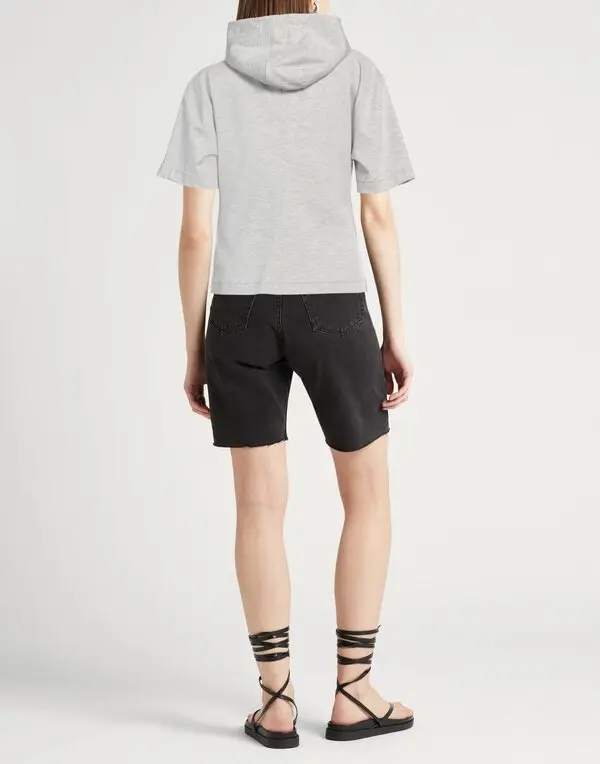 Brunello Cucinelli Solid Color Hooded Short-sleeve T-shirt