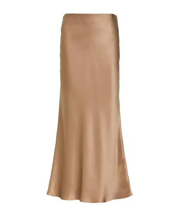 Gabriela Hearst Solid Silk Skirt