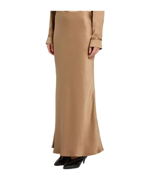Gabriela Hearst Solid Silk Skirt