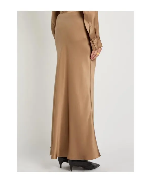 Gabriela Hearst Solid Silk Skirt