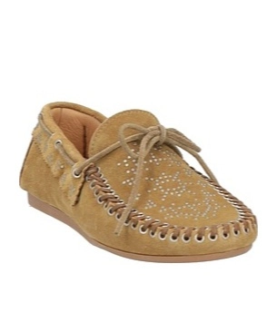 Isabel Marant Étoile Suede Loafers With Stud Embellishments And Bow Detail