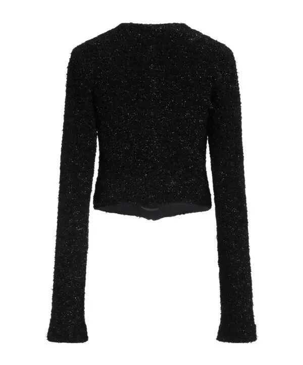 Balenciaga Metallic Tweed Coat