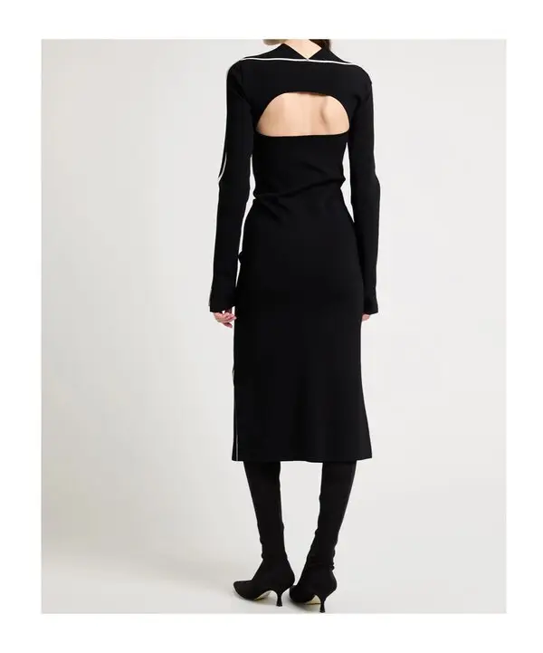 Sportmax Knitted Long Sleeve Dress