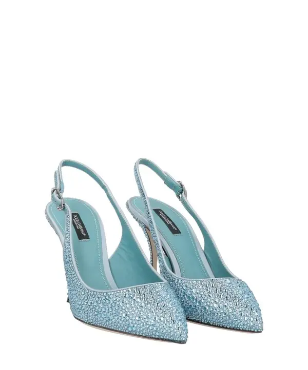 Dolce & Gabbana Rhinestone Embellished Slingback Pumps