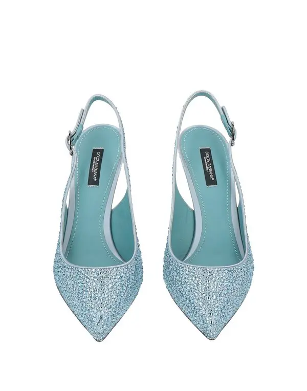 Dolce & Gabbana Rhinestone Embellished Slingback Pumps