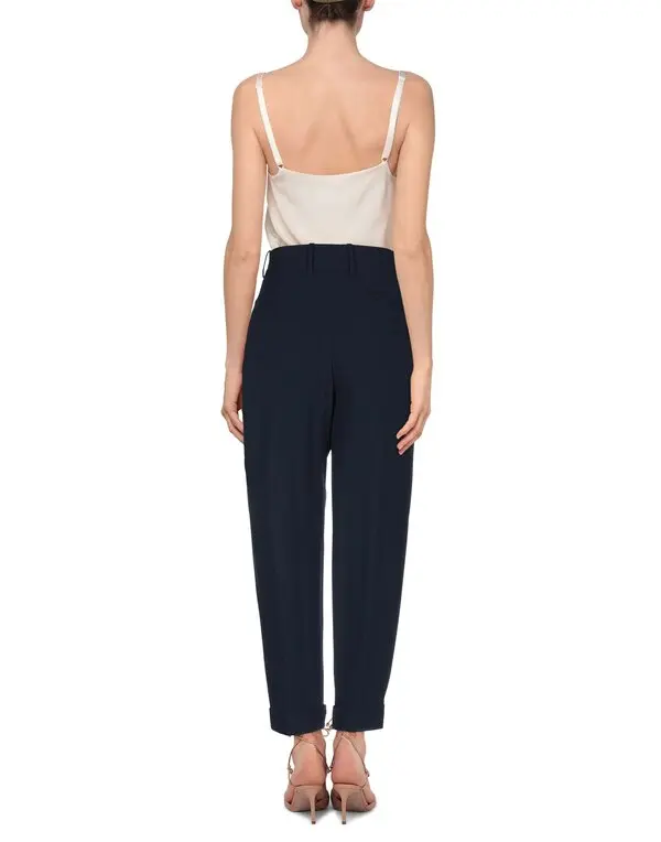 Chloé Crepe Pockets Folded Hem Trousers