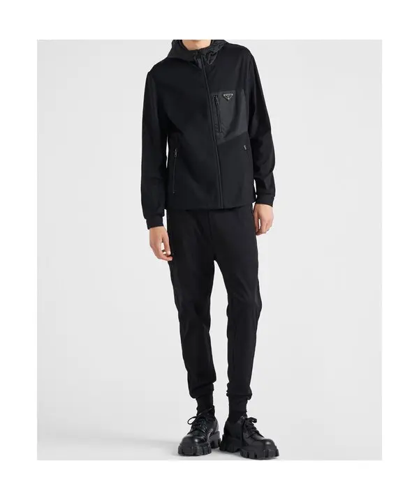 Prada Technical Cotton And Re-nylon Pants