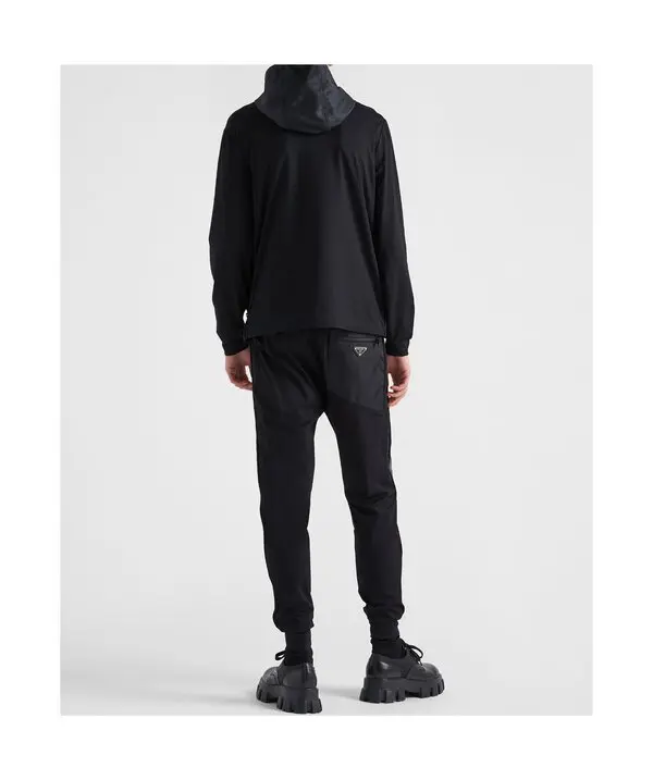 Prada Technical Cotton And Re-nylon Pants