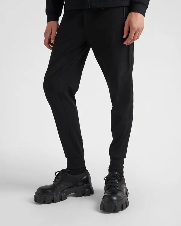 Prada Technical Cotton And Re-nylon Pants