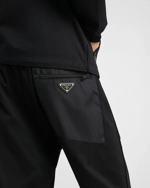 Prada Technical Cotton And Re-nylon Pants