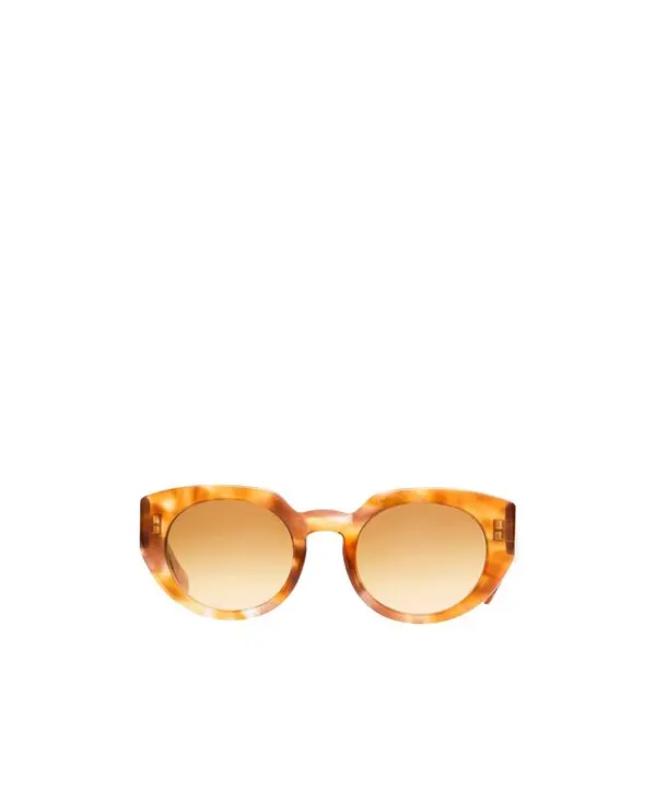 Chloé Tortoiseshell Print Round Frame Sunglasses