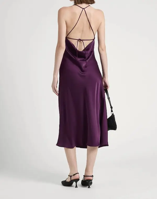 MAXCO. Satin Slip Dress With Square Neckline