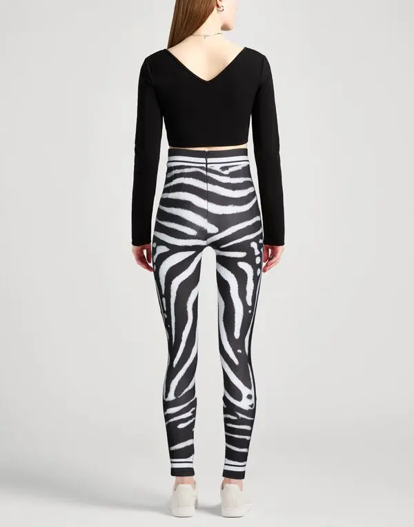 Dolce & Gabbana Zebra Print Stretch Leggings