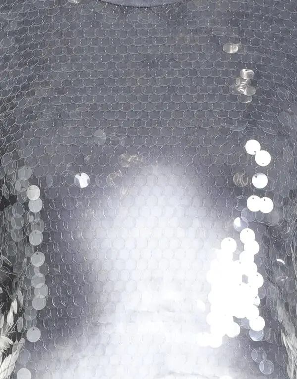 Sportmax Sequined Short Sleeve T-shirt - Gray