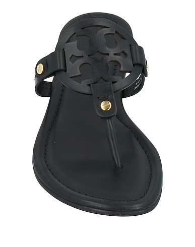 Tory Burch Patent Leather Flip-flop Sandals - Black