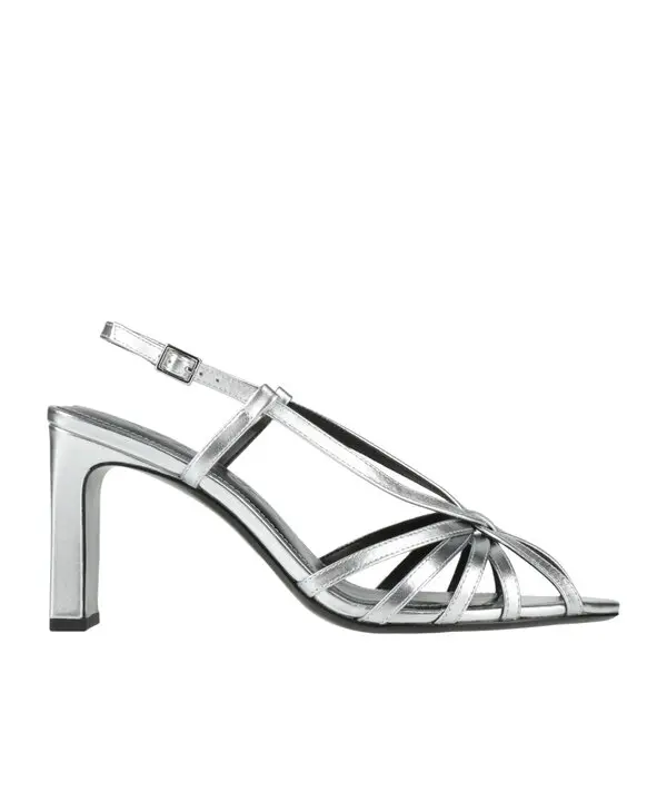 MAXCO. Max&co. Metallic Leather Slingback High-heeled Sandals