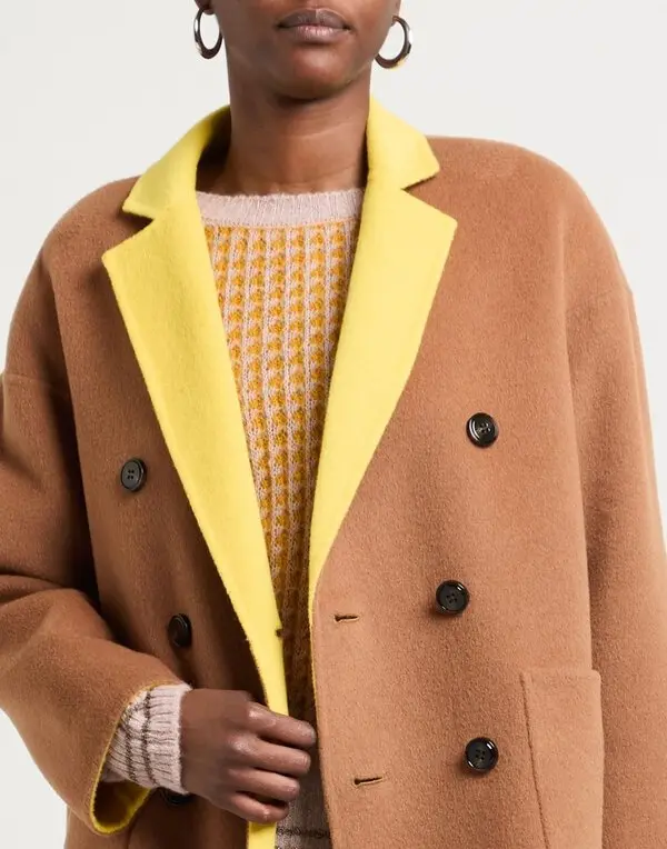 MAXCO. Max&co. Long-sleeved Reversible Double-breasted Coat