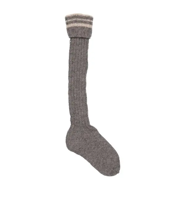 MAISON MARGIELA Mid-calf Wool Socks - Gray