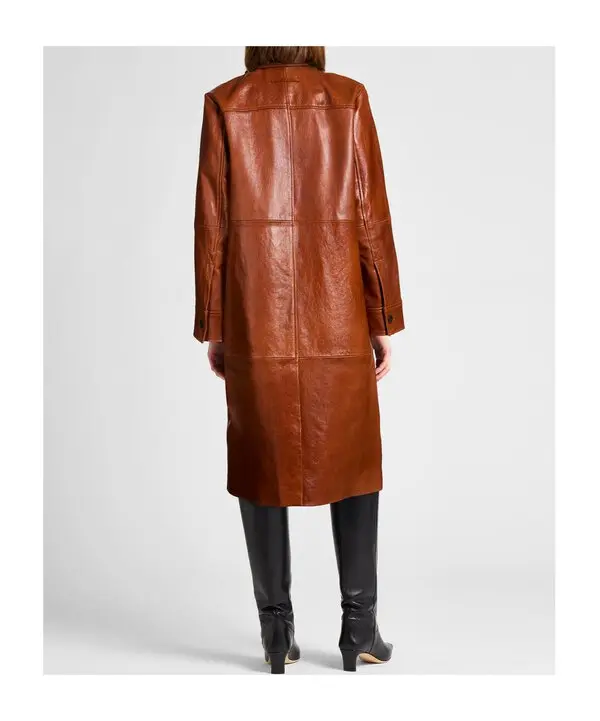 MAXCO. Max&co. Long Sleeved Leather Coat