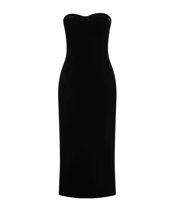 Sportmax Off-the-shoulder Velvet Dress