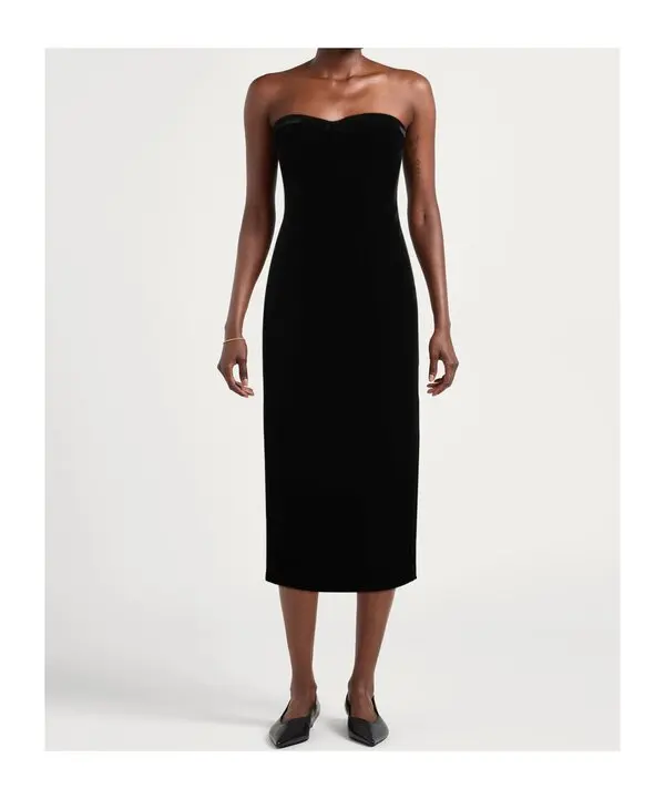 Sportmax Off-the-shoulder Velvet Dress