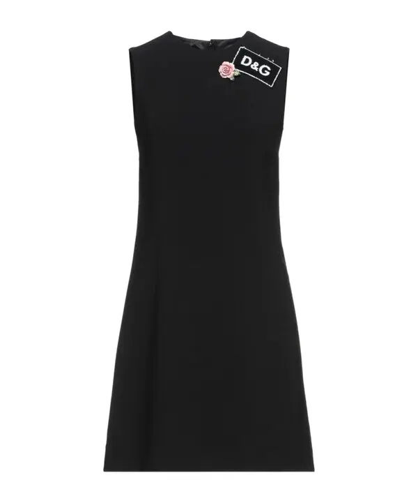 Dolce & Gabbana Sleeveless Appliqué Patchwork Dress