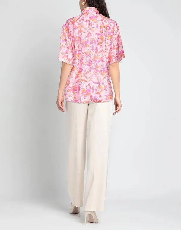 Isabel Marant Étoile Short Sleeve Floral Print Satin Shirt