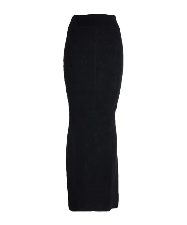 Rick Owens Long Pencil Skirt - Black
