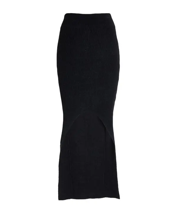 Rick Owens Long Pencil Skirt - Black