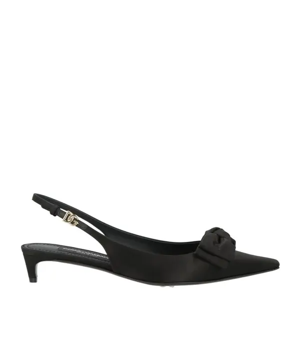 Dolce & Gabbana Bow Slingback Pumps - Black