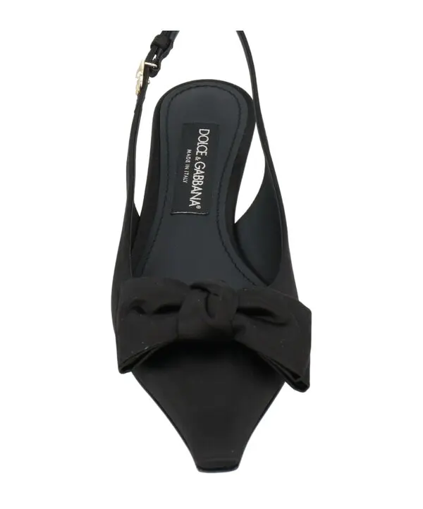 Dolce & Gabbana Bow Slingback Pumps - Black