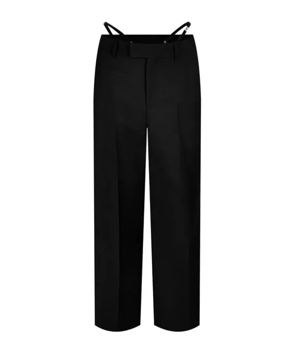 Gucci Mohair Tailored Trousers With Cutout Detail