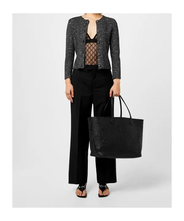 Gucci Mohair Tailored Trousers With Cutout Detail