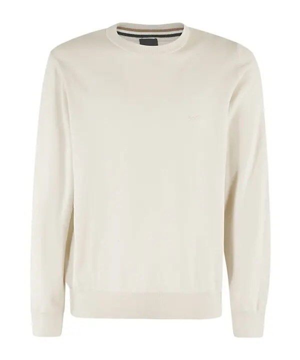 Hugo Boss Logo-embroidered Crewneck Jumper