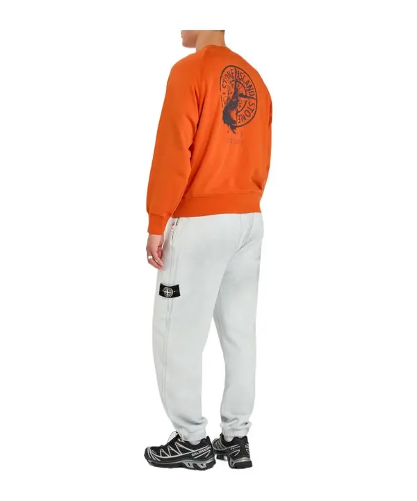 Stone Island Printed Cotton Sweatshirt