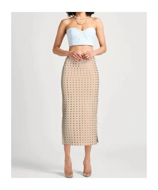 Sportmax Crystal Embellished Skirt