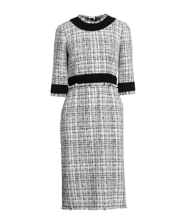 Dolce & Gabbana Multicolor Tweed Dress