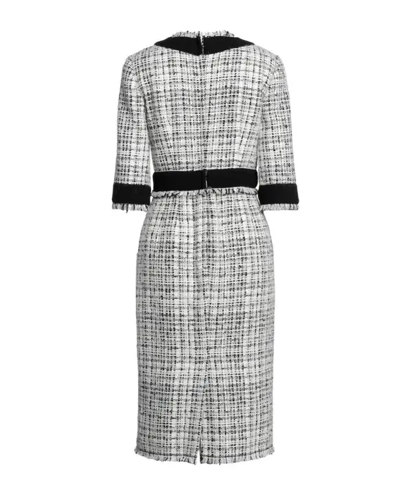 Dolce & Gabbana Multicolor Tweed Dress