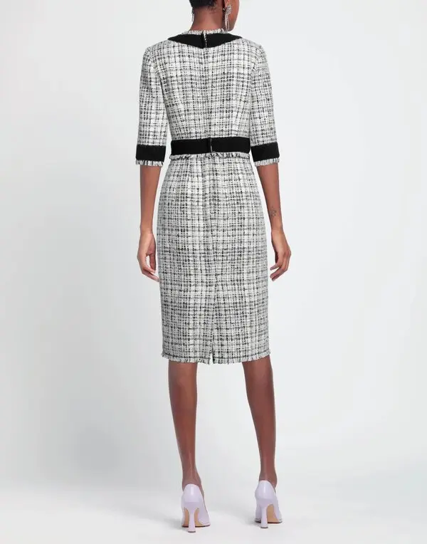 Dolce & Gabbana Multicolor Tweed Dress