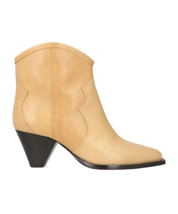 Isabel Marant Étoile Minimalist Solid Leather Ankle Boots