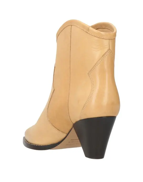 Isabel Marant Étoile Minimalist Solid Leather Ankle Boots