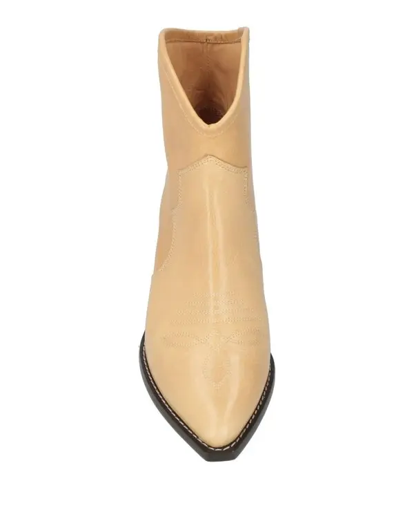 Isabel Marant Étoile Minimalist Solid Leather Ankle Boots