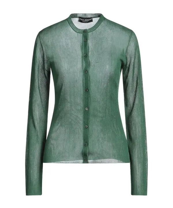 Dolce & Gabbana Plain Colour Cardigan - Green