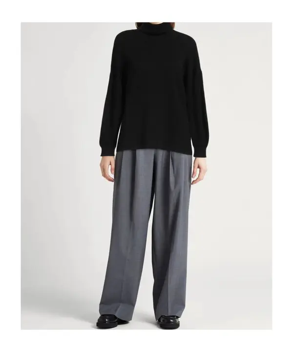 Max Mara Turtleneck With Puffed Sleeves