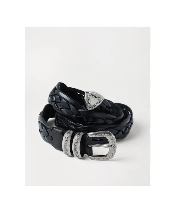 Brunello Cucinelli Woven Leather Belt