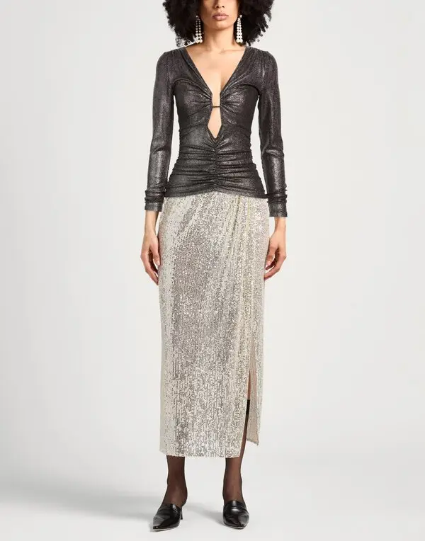 Isabel Marant Étoile Metallic Long Sleeve Top