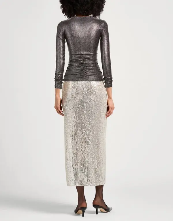 Isabel Marant Étoile Metallic Long Sleeve Top