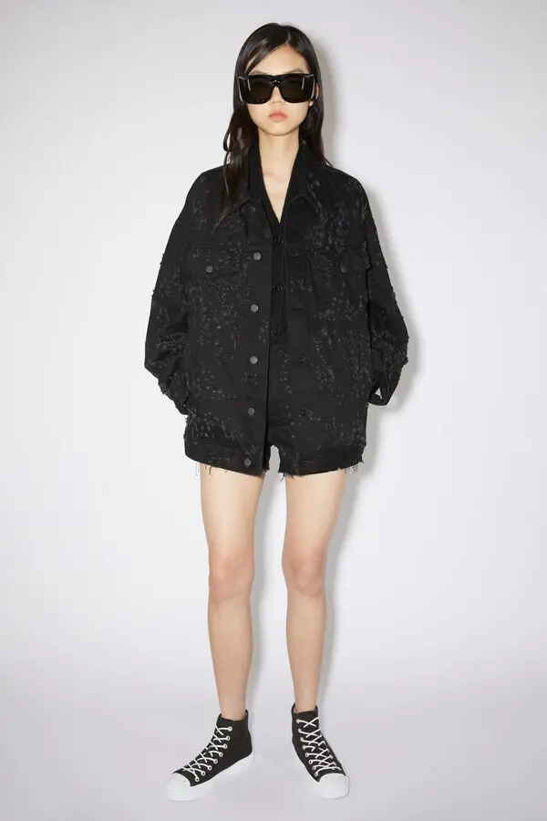 Acne Studios Contrasting Toe-cap Lace-up High-top Sneakers