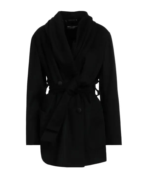 Dolce & Gabbana Solid Color Long Trench Coat
