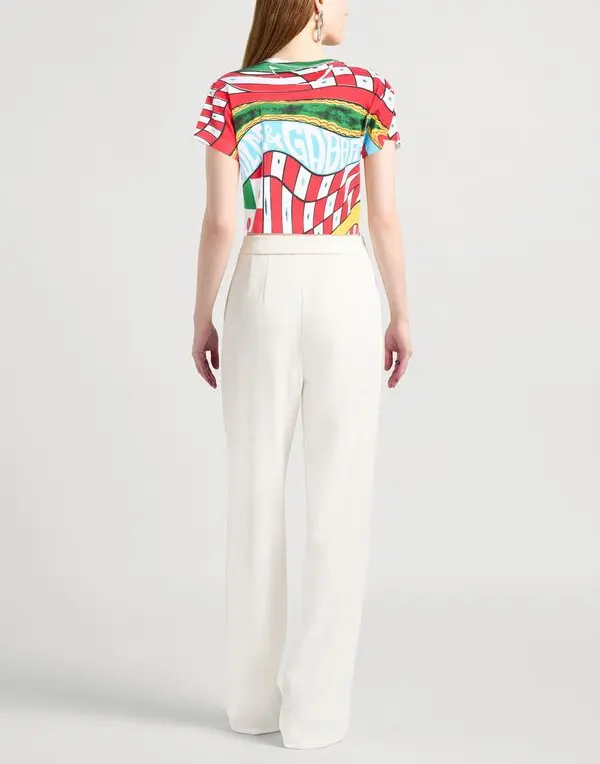 Dolce & Gabbana Colorful Printed Short-sleeve T-shirt